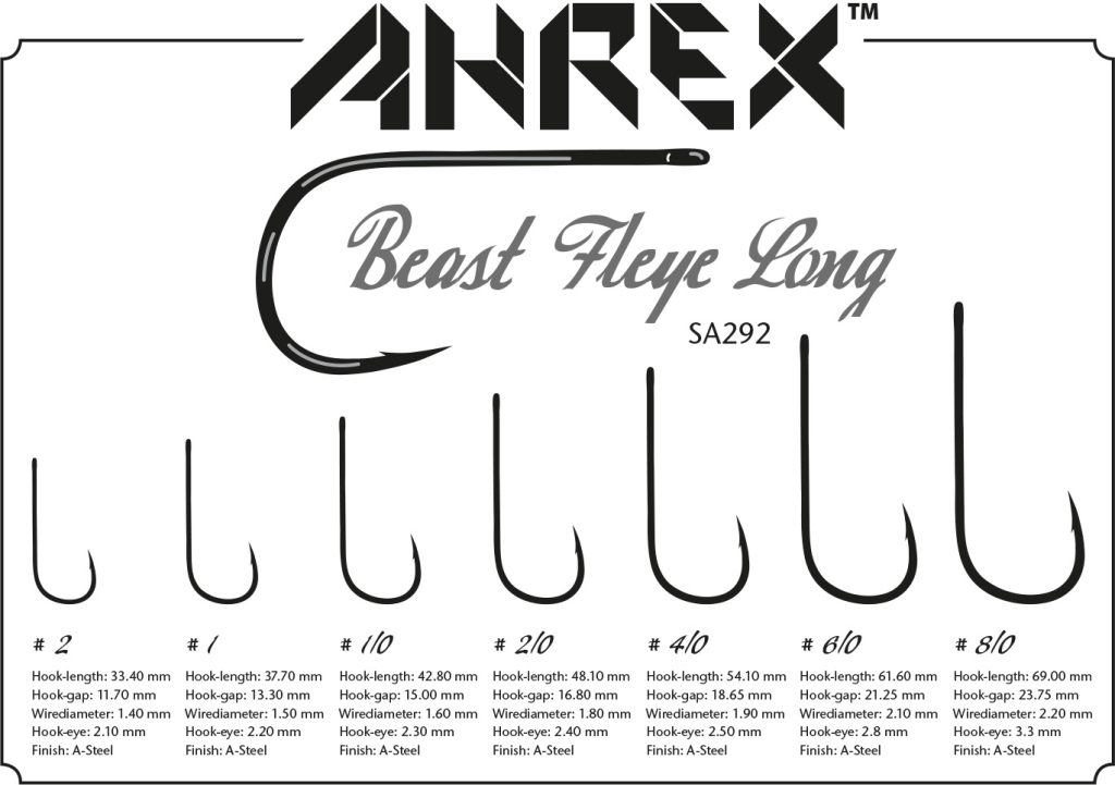 SA292 – BEAST FLEYE, LONG - Ahrex Hooks